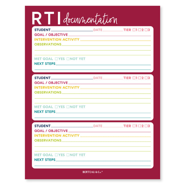 Notepad - RTI Documentation Notepad | BERTEAU & Co.