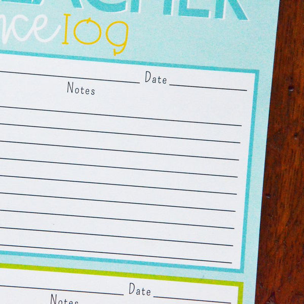 Parent / Teacher Conference Log Notepad | BERTEAU & Co.