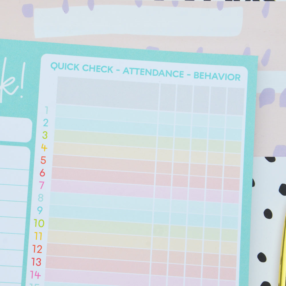 Teacher's Weekly Notepad - This Week in My Classroom | BERTEAU & Co.